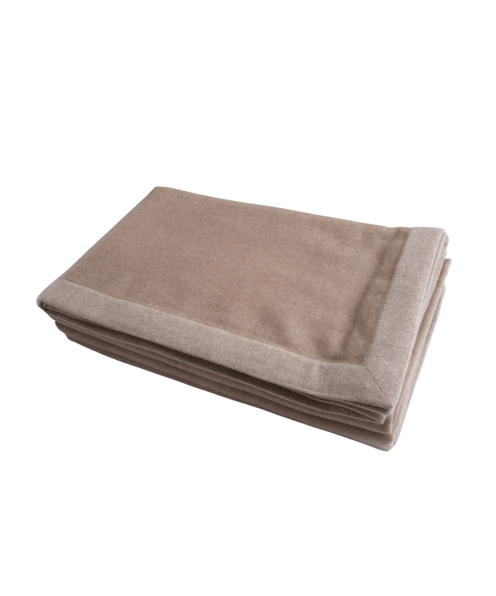 Cashmere Beige Blanket – Fameed Khalique