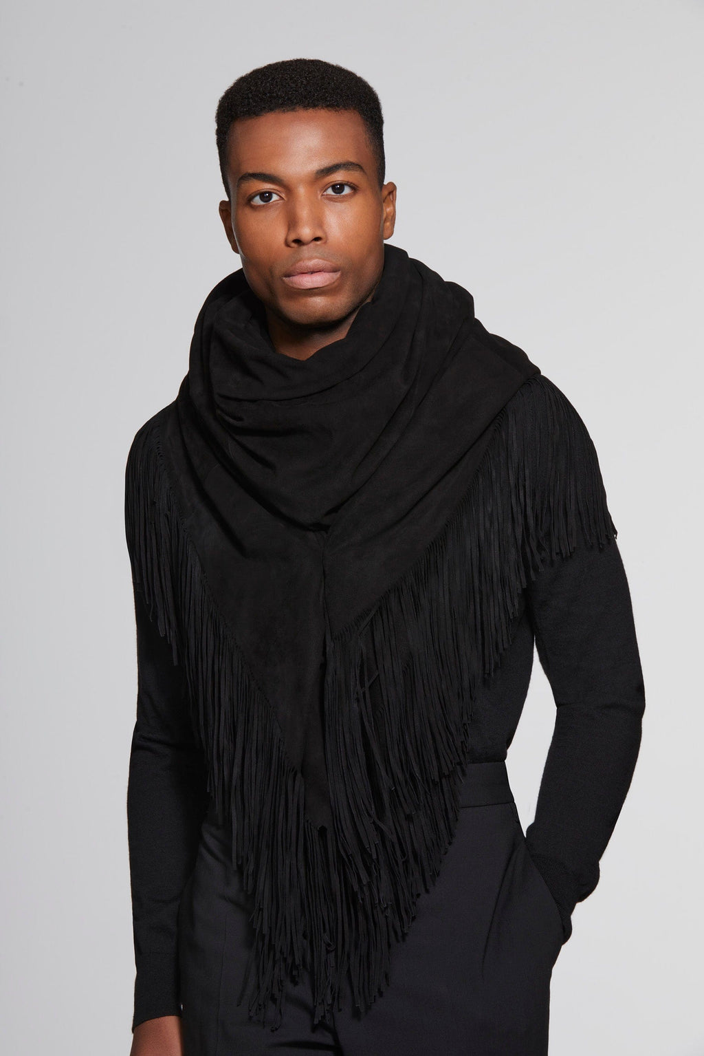 Suede Cape – Fameed Khalique