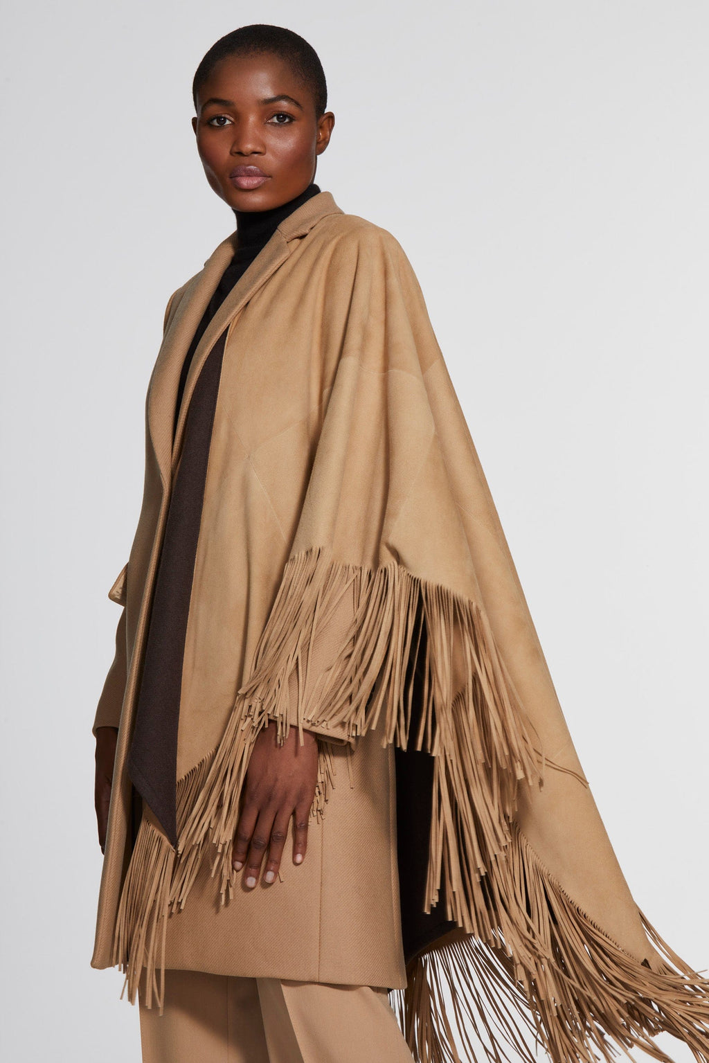 Suede Cape – Fameed Khalique